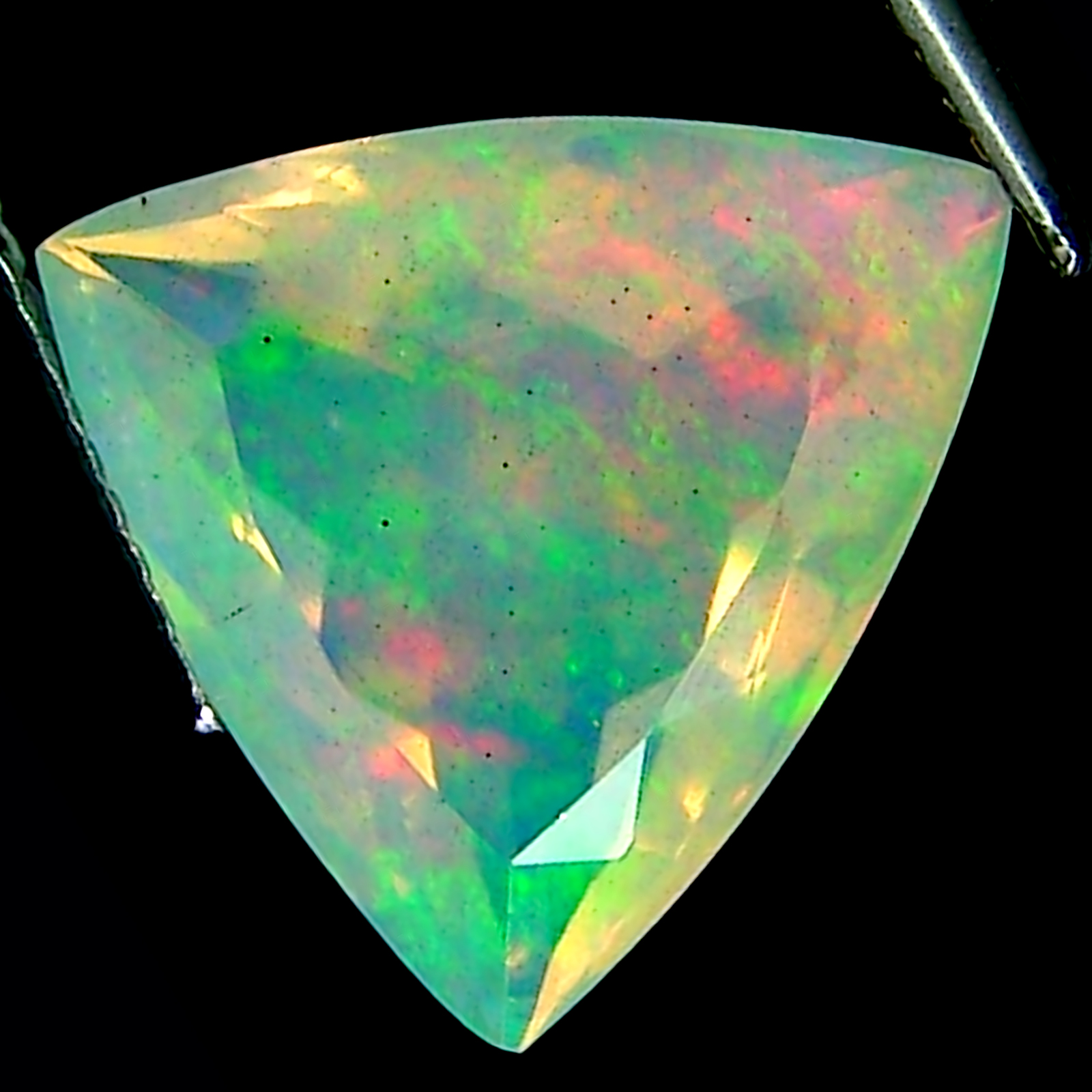 5.72 Ct Natural Ethiopian Faceted Opal Gemstone Multi Color Trillion ... 5.72 Ct Natural Ethiopian Faceted Opal Gemstone Multi Color Trillion ...